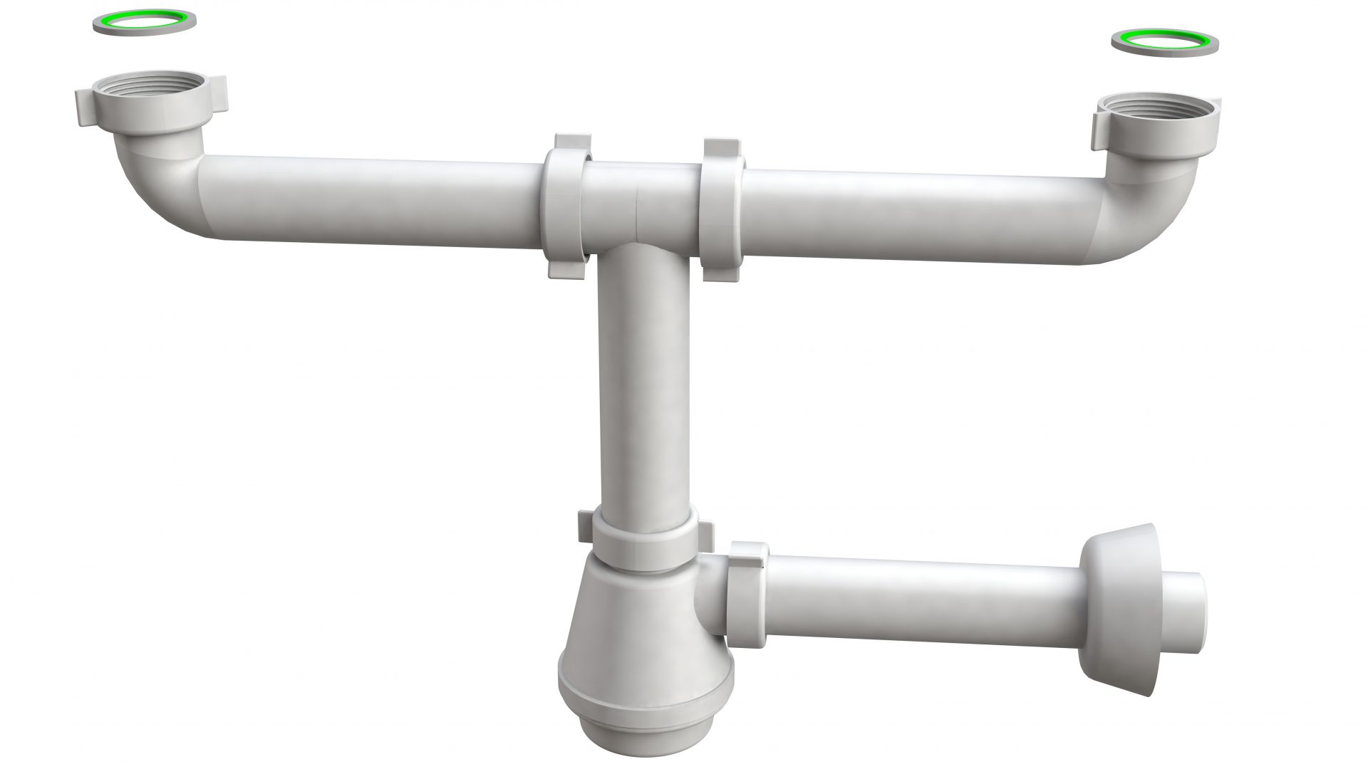 SIFON LAVAPLATO DOBLE | Ferretería Fischer